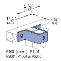 Unistrut P1737 U-Shaped Bracket