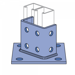 Unistrut P2073A Double High Base Plate